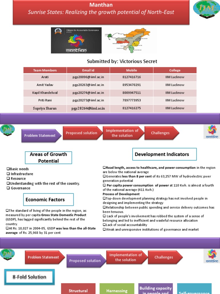 Realizing The Growth Potential of North-East | PDF | Economic Growth ...