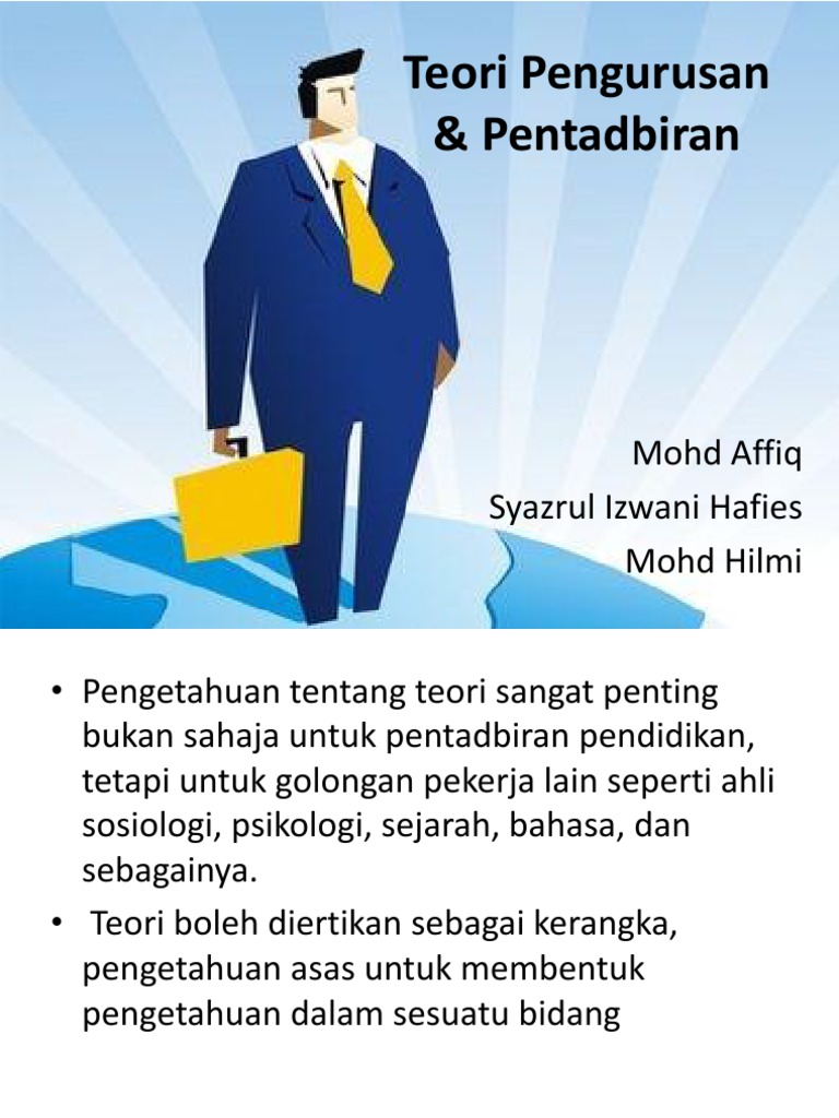 Teori Pengurusan & Pentadbiran | PDF