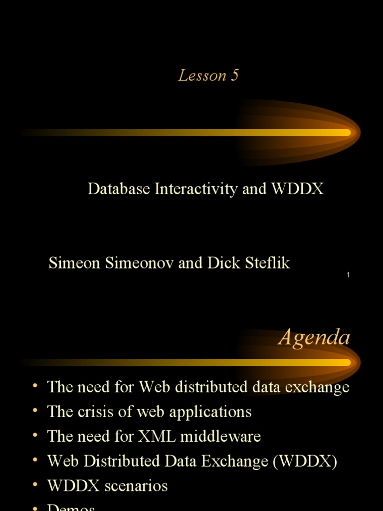 Web Distributed Data Exchange (WDDX) | PDF | Xml | Java Script