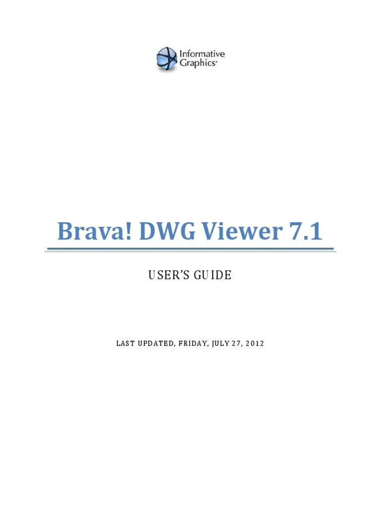 Brava! DWG Viewer 7.1: User'S Guide | PDF | Internet Explorer | File Format