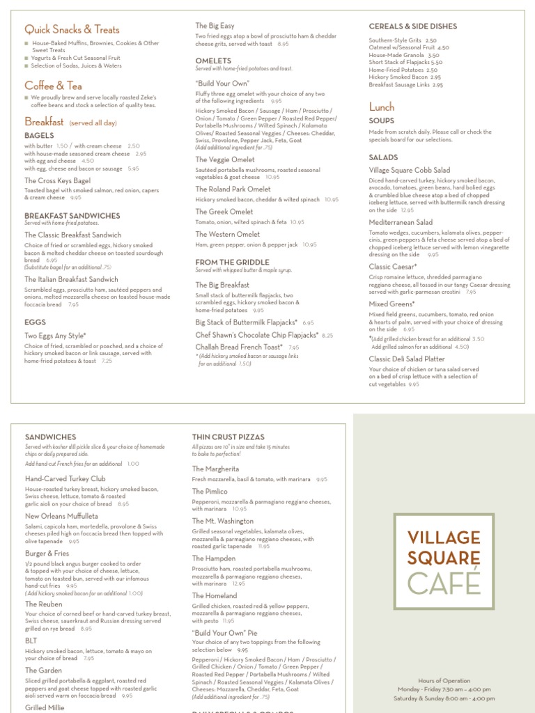 VSC Menu 22709 | PDF | Bacon | Salad