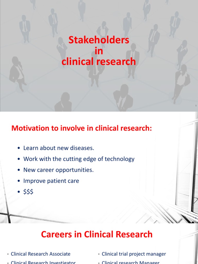 Stakeholders in Clinical Research | Clinical Trial | Institutional ...