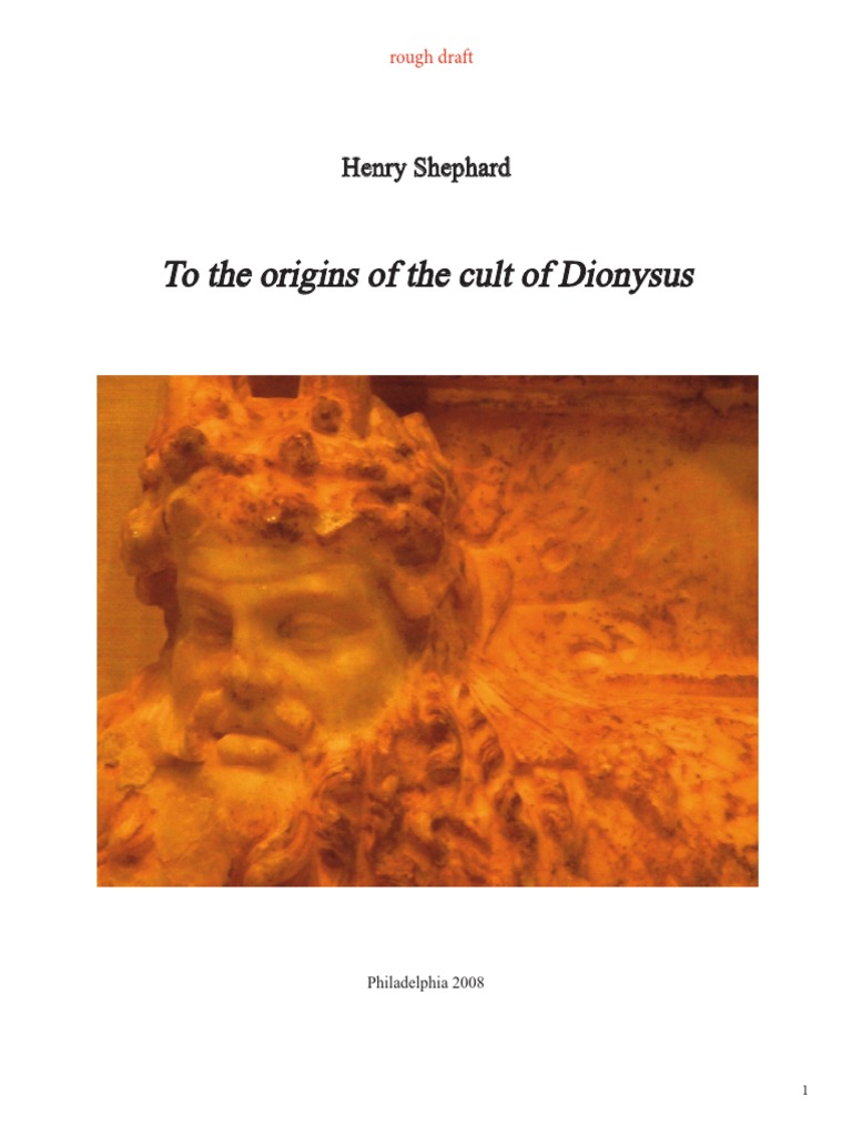 To The Origin of The Cult of Dionysus (Book With Pictures) | PDF ...