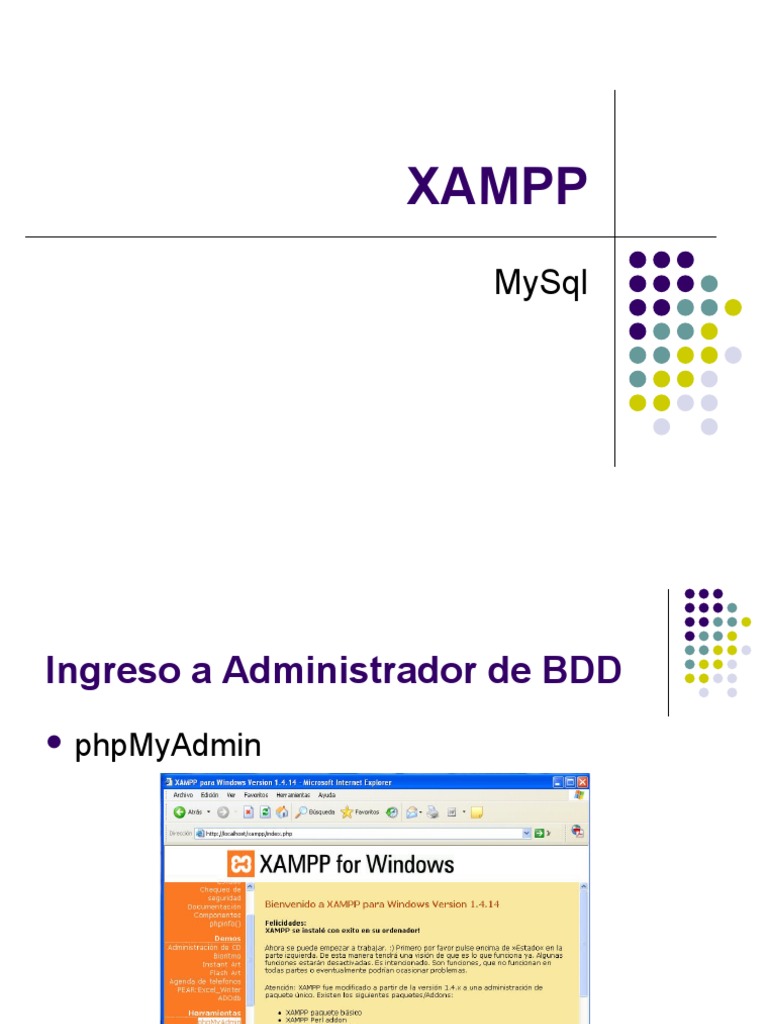 XAMPP Trabajo Con MySQL | PDF | SQL | Tabla (base de datos)