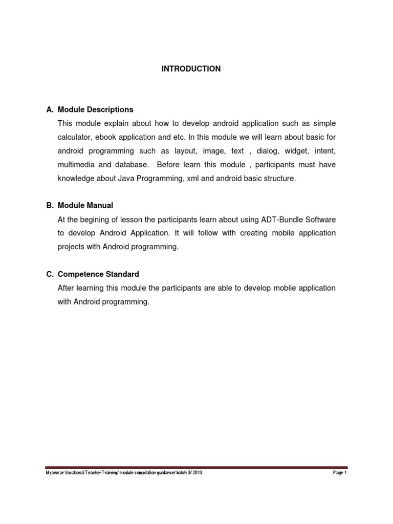 Chapter 1 - Introduction To Android PDF | PDF | Google Play | Eclipse ...