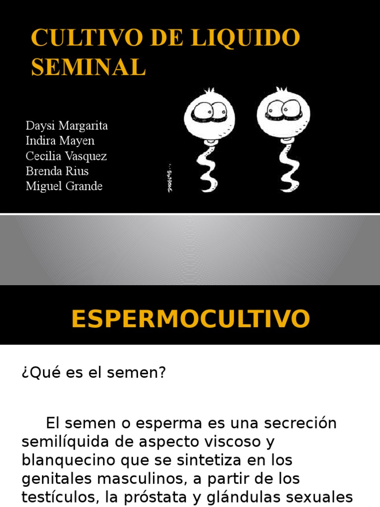 Cultivo de Liquido Seminal | PDF | Semen | Sistema reproductivo