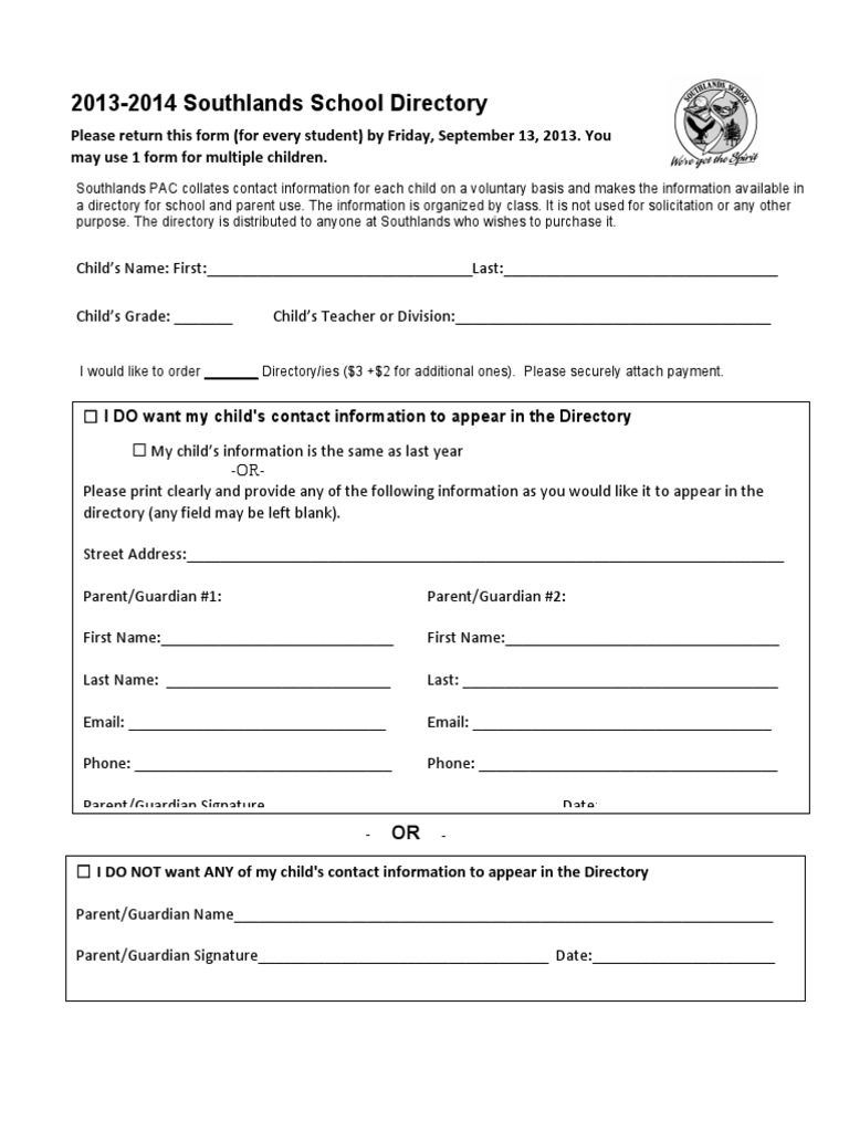 2013-2014 School Directory | PDF | Parent | Relationships