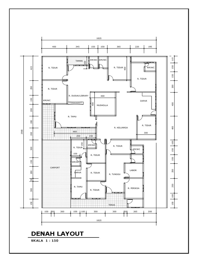Denah Layout Rev. | PDF