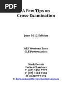 Sample Cross Examination Questions | PDF | Cross Examination | Witness