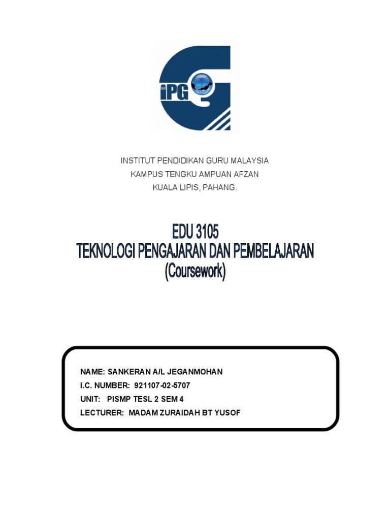 Institut Pendidikan Guru Malaysia Kampus Tengku Ampuan Afzan Kuala Lipis, Pahang | PDF