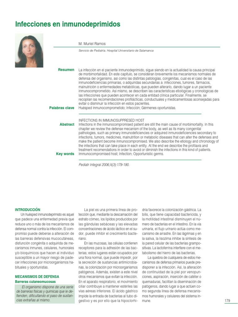 Diarrea en Inmuno | PDF | Infección | Sistema inmune