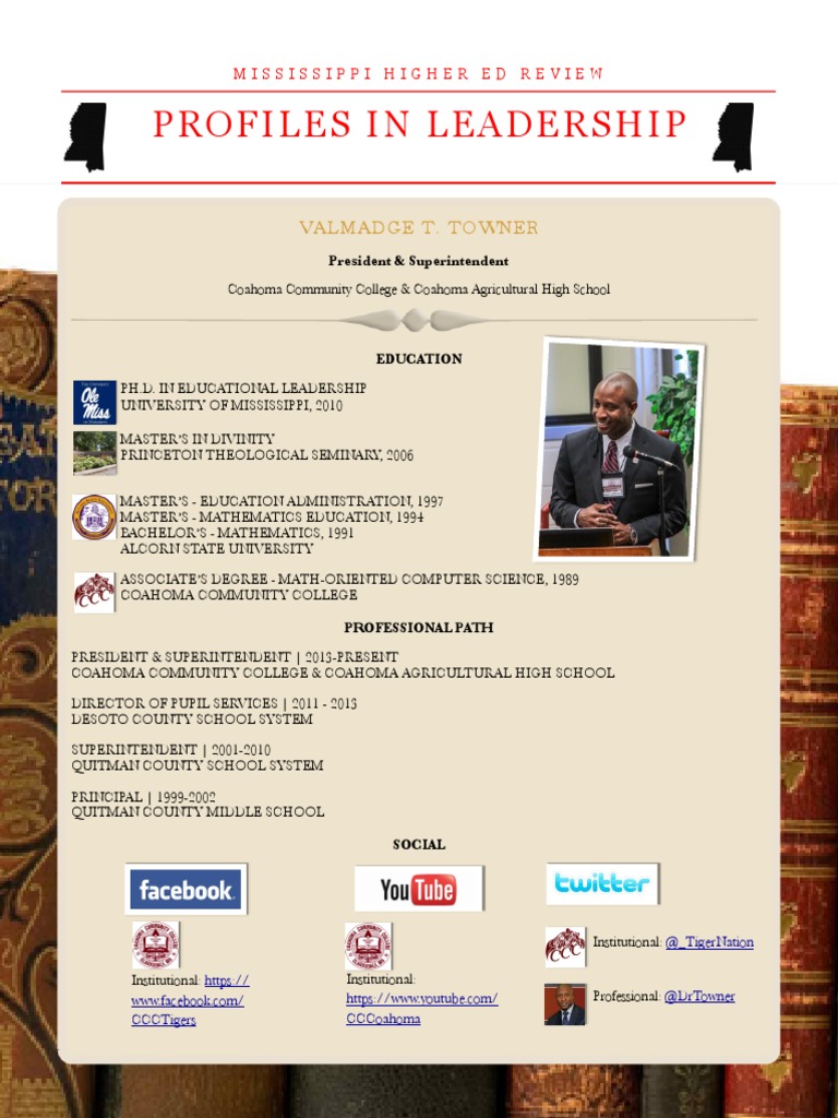Dr. Valmadge T. Towner | PDF | Community College | College