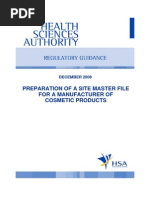 Site Master File Guidelines for Cosmetics | PDF | Specification ...