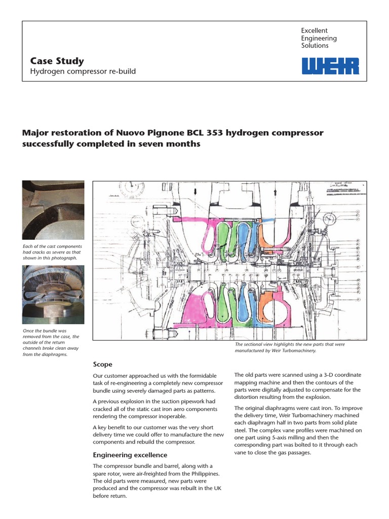 Case Study Hydrogen Compressor PDF | PDF | Mechanical Engineering | Nature