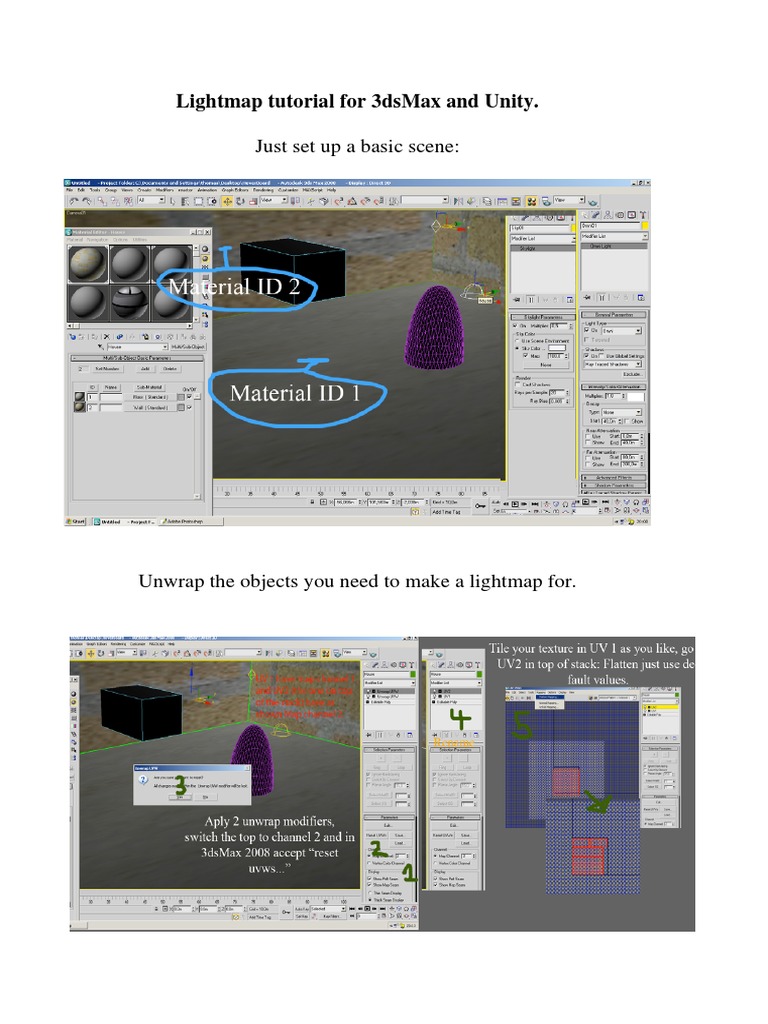 Lightmap Tutorial For 3dsmax and Unity 916 | PDF