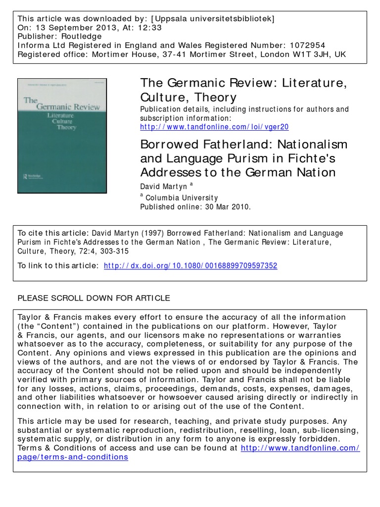 Martyn, D. 2010. Borrowed Fatherland Nationalism and Language Purism in ...