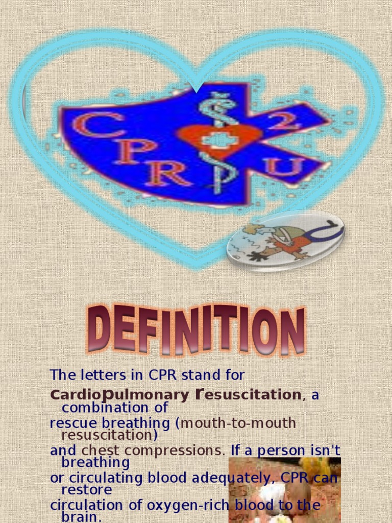 CPR | PDF | Cardiopulmonary Resuscitation | Physiology