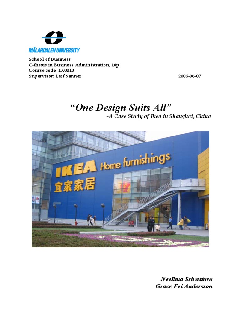 Ikea's Standardization in Shanghai | PDF | Qualitative Research | Marketing