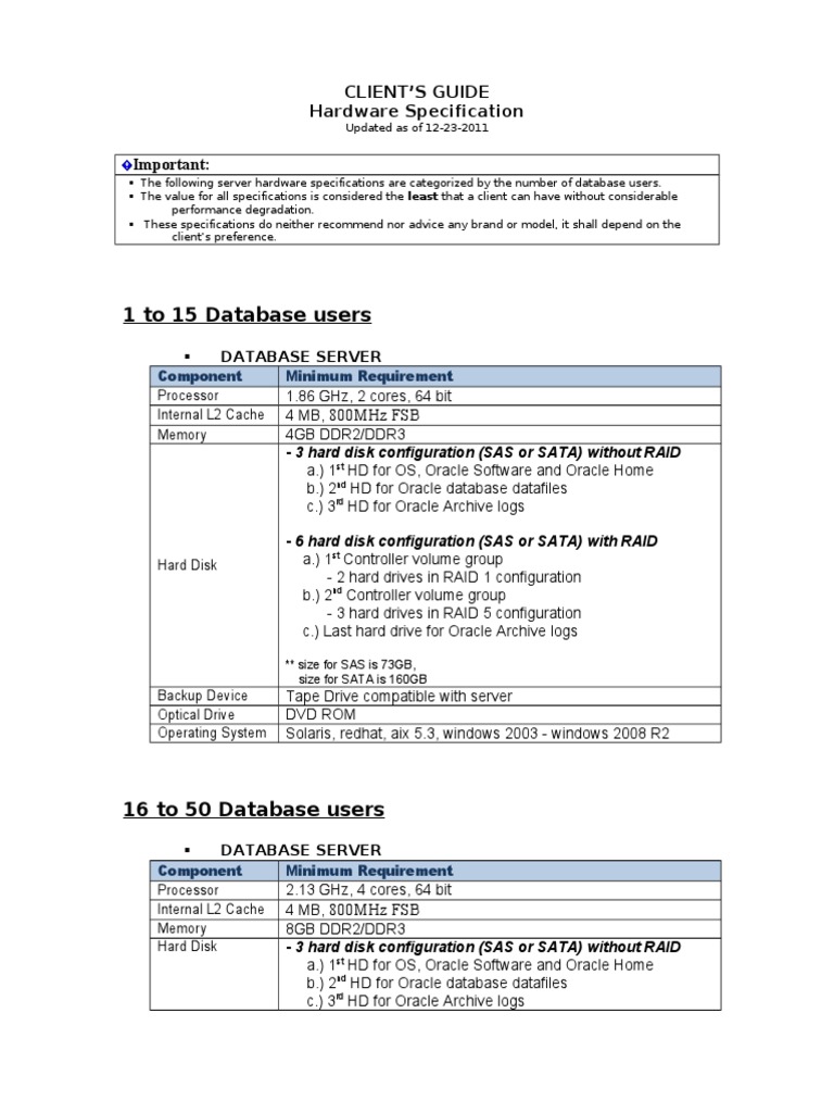 Hardware Specification | PDF | 64 Bit Computing | Operating System