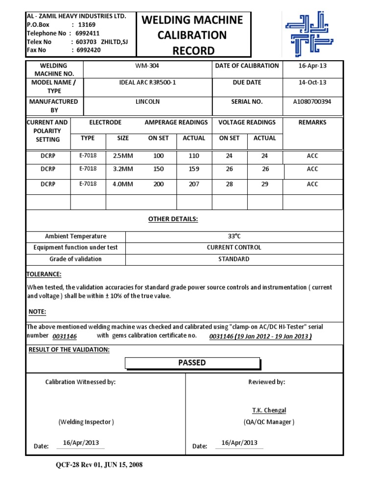 Certificatewelding Machine Certificates | PDF | Science & Mathematics ...