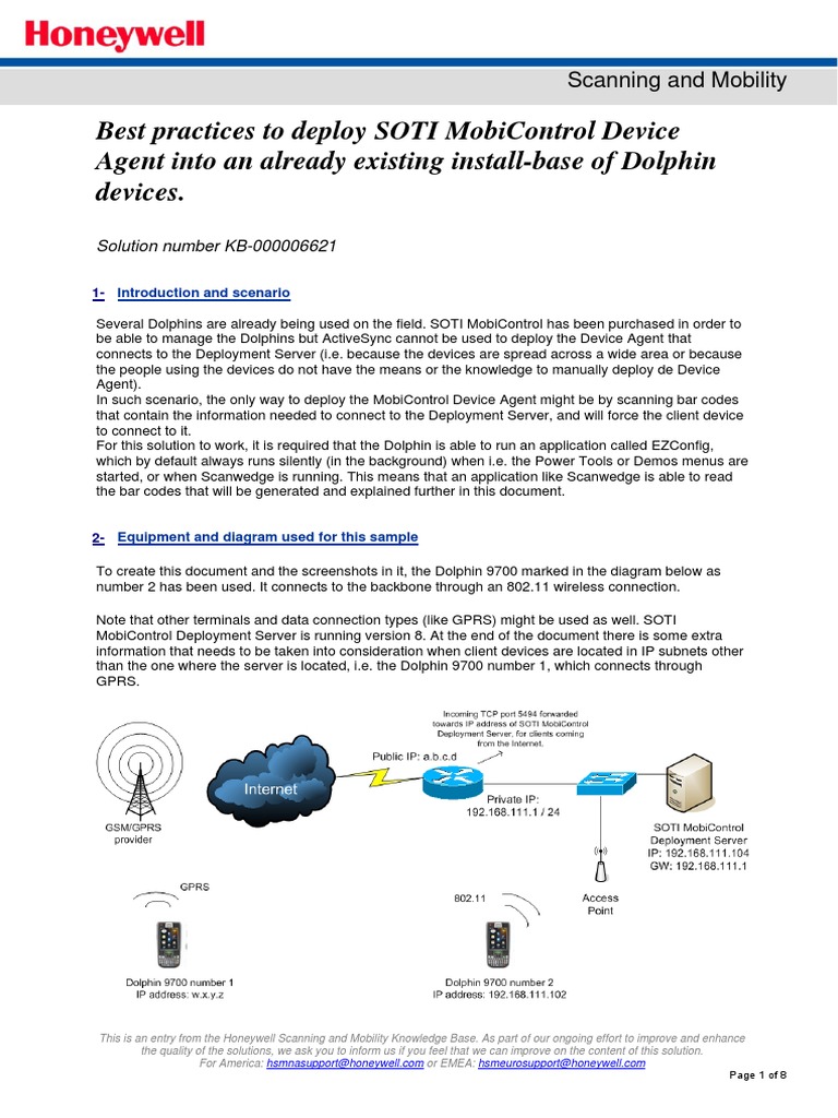 Best Practices To Deploy SOTI MobiControl Device Agent PDF | PDF | Ip ...