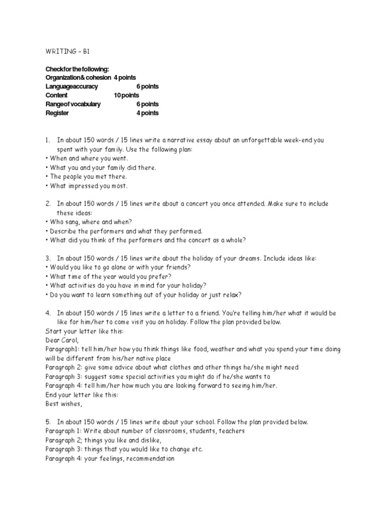 Writing english for b1 level | Paragraph | Emotions