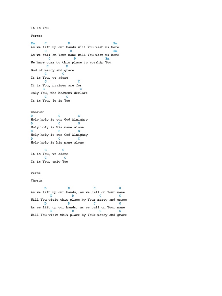 It Is You | PDF