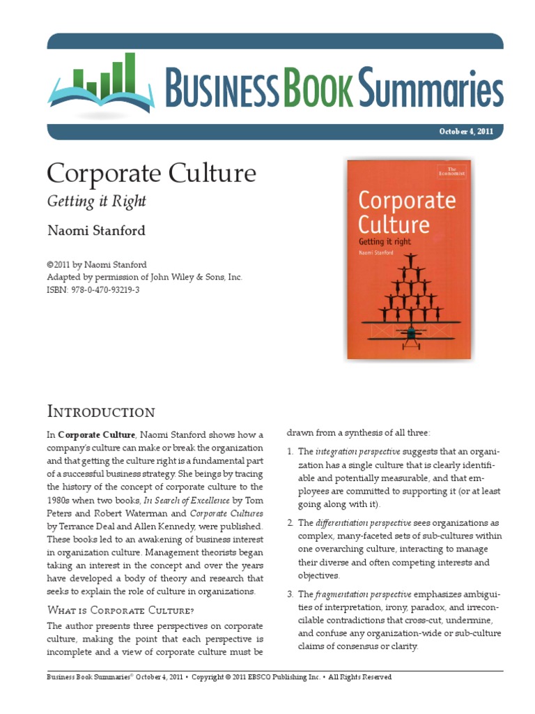 Corporate Culture | PDF | Organizational Culture | Strategic Management