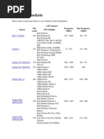 Intel CPU Socket Types - Intel Processor Socket List With Photos | PDF ...