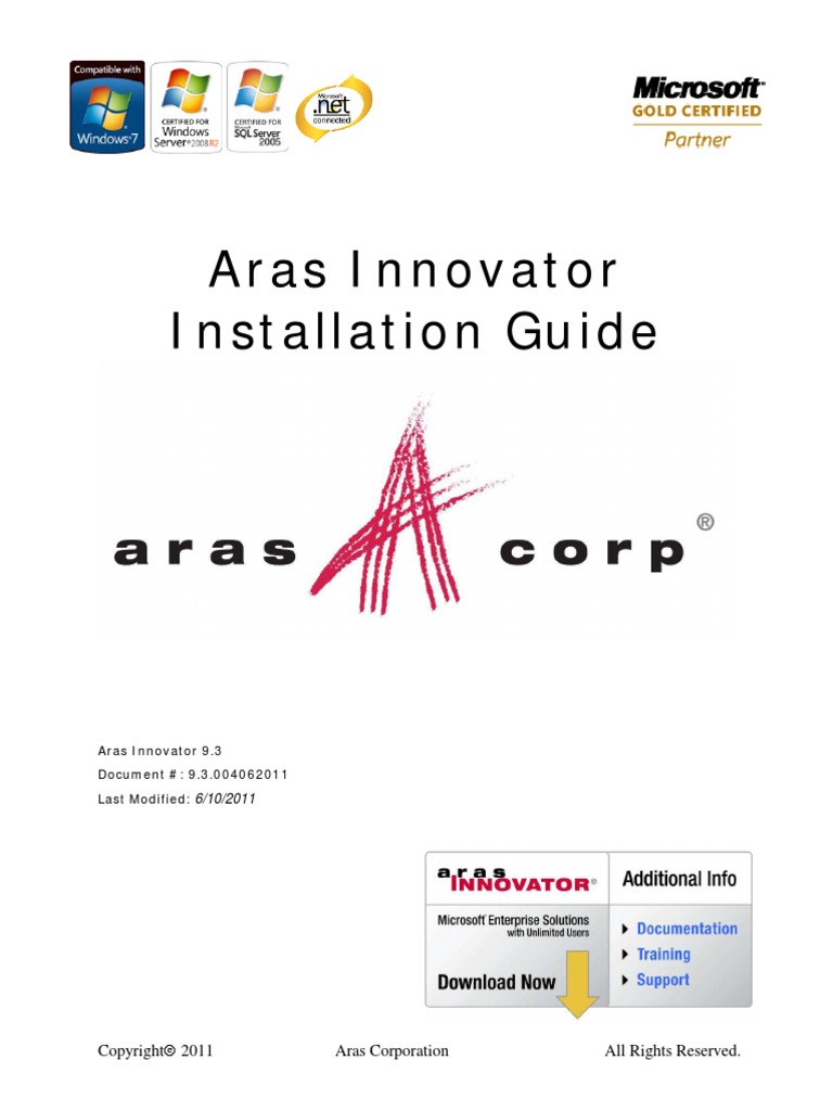 Aras Innovator 9.3 - Installation Guide | PDF | Databases | Microsoft ...
