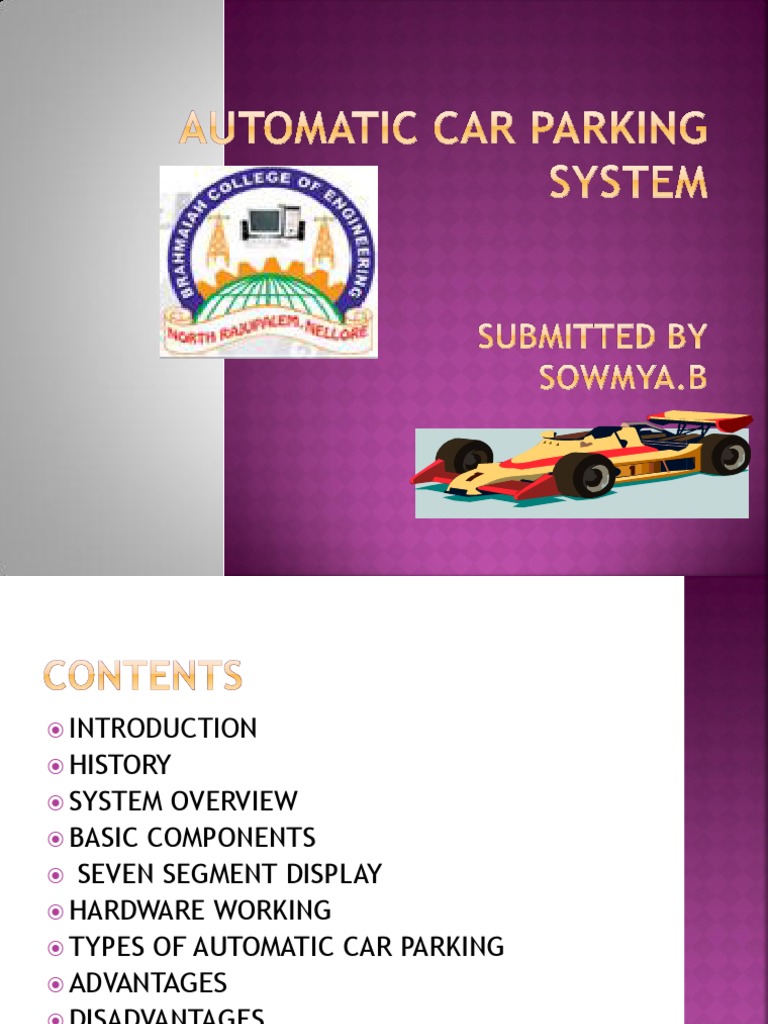 Car Parking System | PDF | Parking | Microcontroller