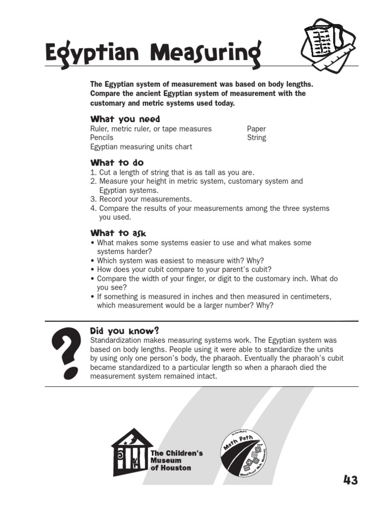 Egypt Measure | PDF | Ancient Egypt | Inch