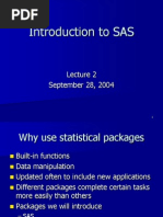 SAS Cheat Sheet | PDF | Sas (Software) | Variable (Computer Science)