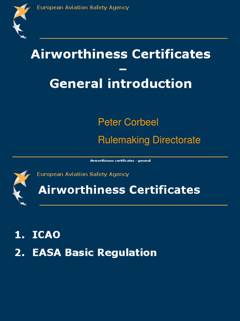 01- Airworthiness Certificates General | Aviation | Aeronautics