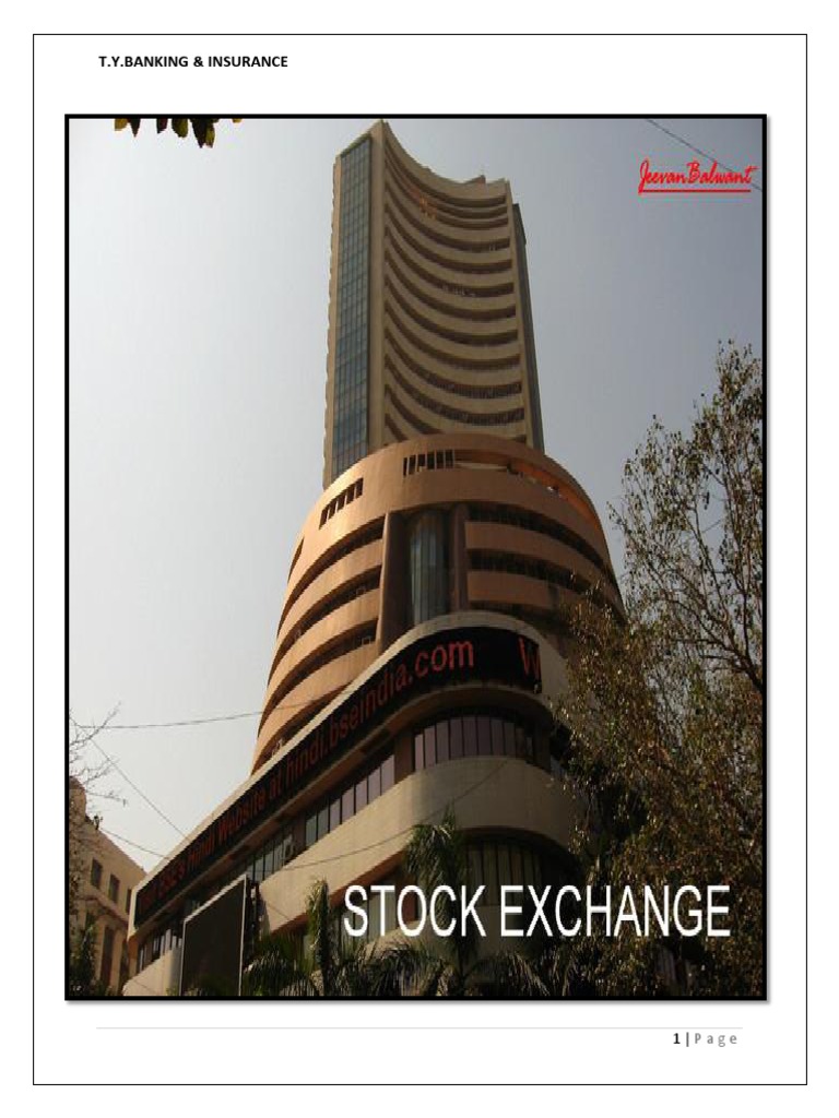 Introduction Stock Exchange | PDF | Bonds (Finance) | Stocks