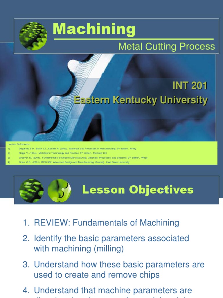 Metal Cutting Processes | PDF