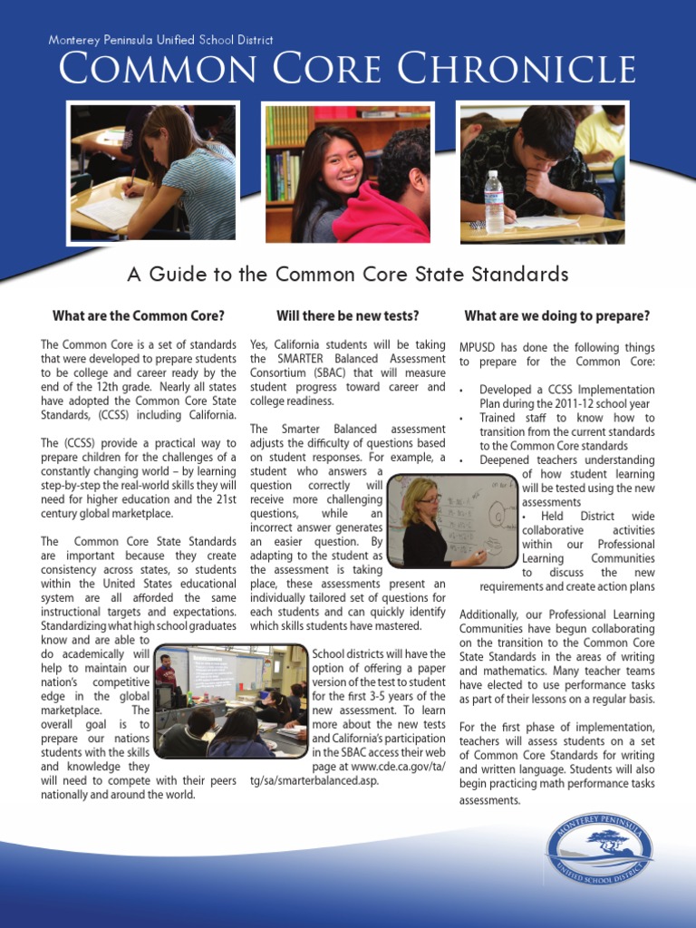 Common Core Chronicle: A Guide To The Common Core State Standards | PDF ...