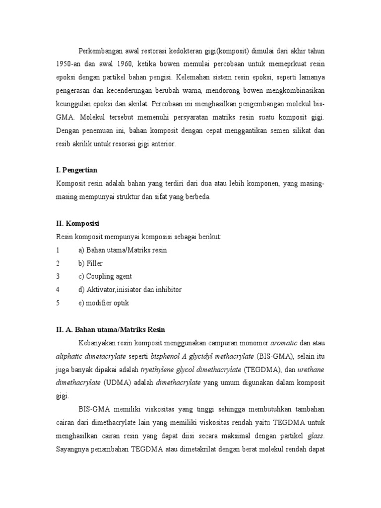 Resin Komposit | PDF