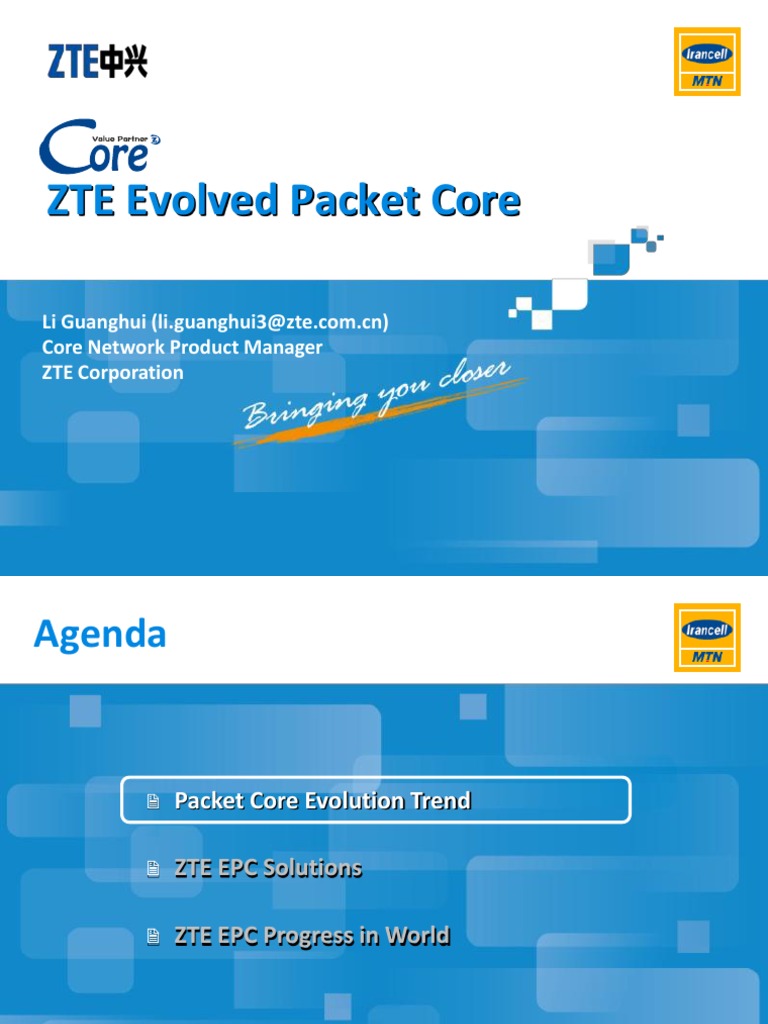 ZTE Evolved Packet Core | PDF | Lte (Telecommunication) | Ip Multimedia ...