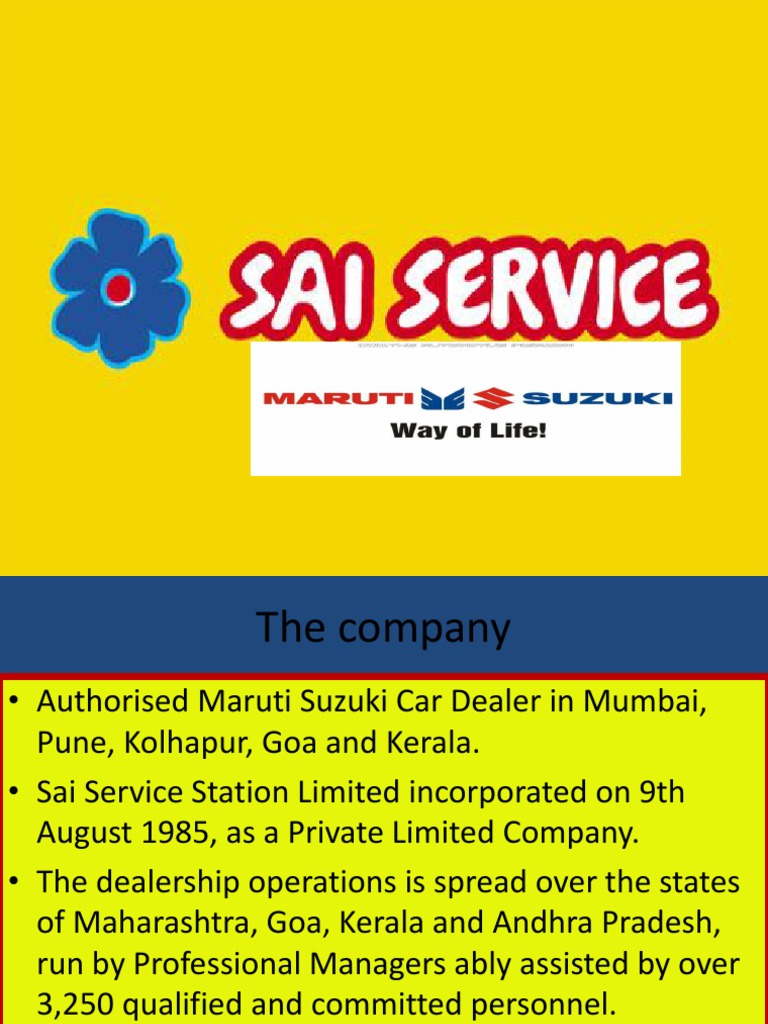 Sai Service Management Services | PDF | Business | Automotive Equipment