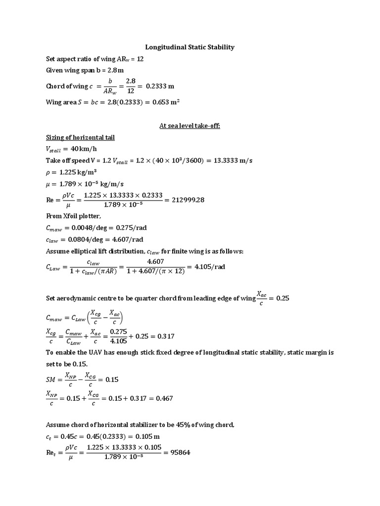 Aircraft Stability and Control Assignment | PDF | Empennage | Aeronautics
