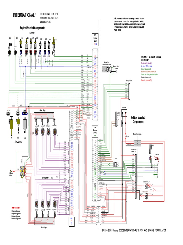 Diagrama International VT365 | PDF | Vehicles | Systems Engineering