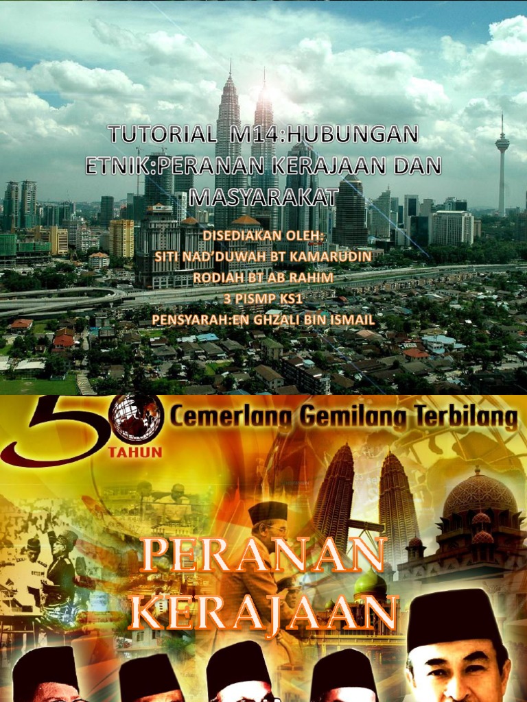 Peranan Kerajaan Dan Masyarakat | PDF