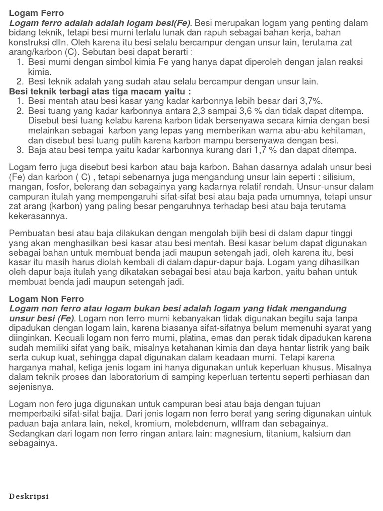Logam Ferro | PDF