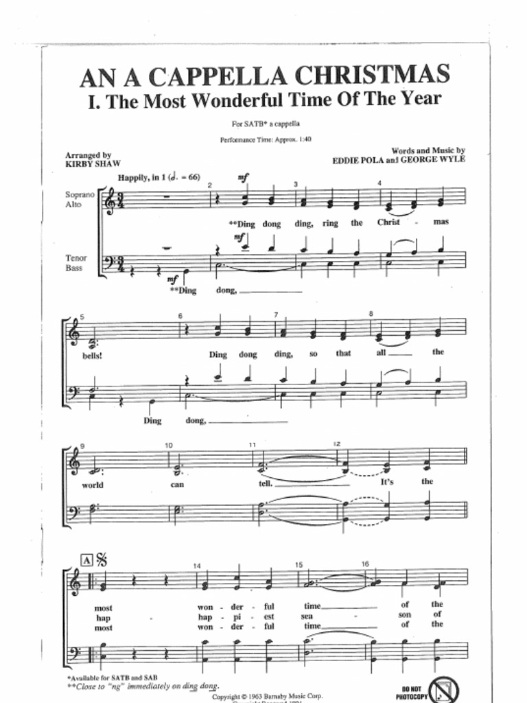 A Cappella Christmas | PDF