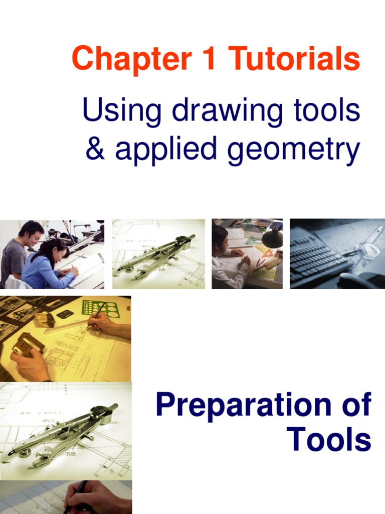 Chapter 1 Tutorials: Using Drawing Tools & Applied Geometry | PDF | Perpendicular | Line (Geometry)