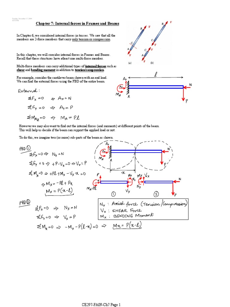 CE297 Ch7 | PDF | Beam (Structure) | Bending