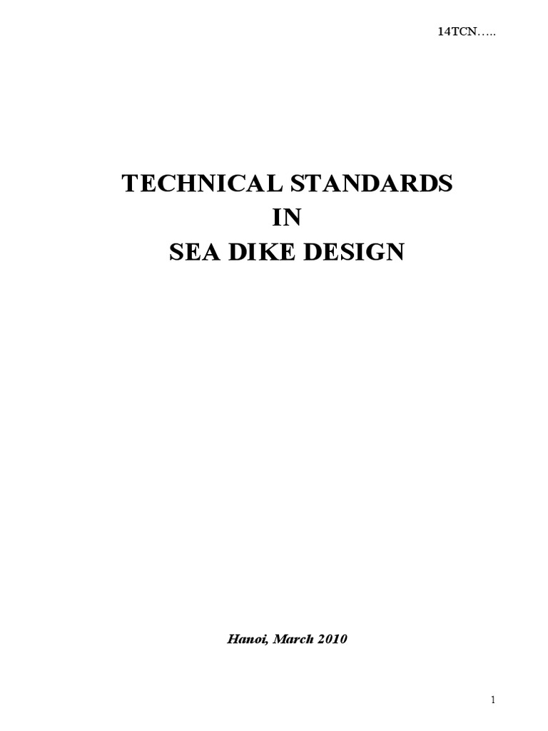 Technical Standards in Sea Dike Design (English) | PDF | Levee | Drainage