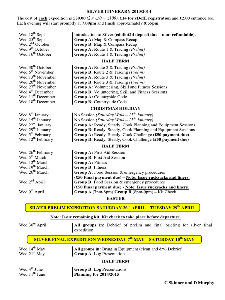 Silver Expedition Itinerary 2013/2014 | PDF | Military Operations ...