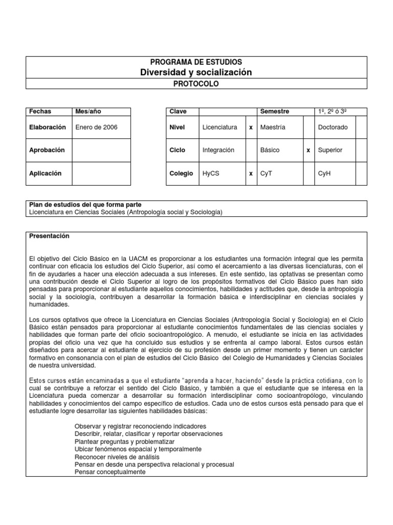 013 Diversidad - y - Socializaci N | PDF | Sociedad | Antropología